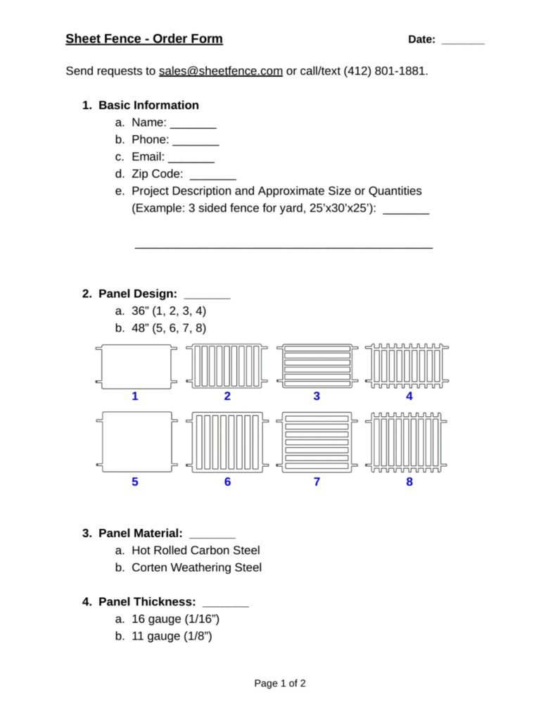 Pricing - SheetFence.com